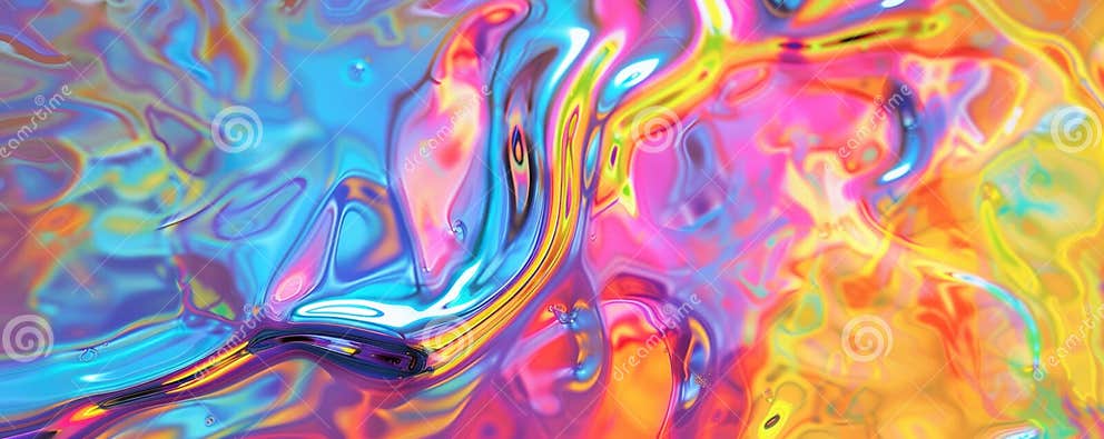 Colorful Abstract Liquid Wave Pattern Stock Photo - Image of colorful ...