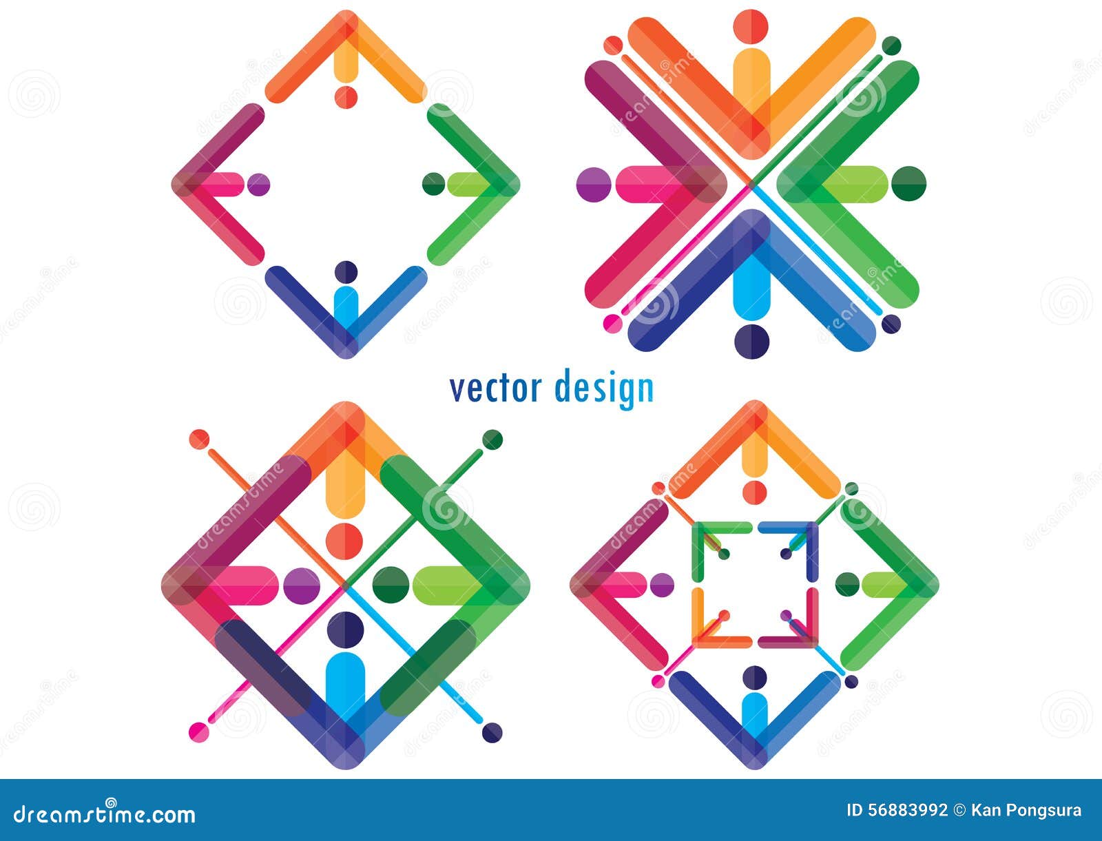 Colorful Abstract Logo Background Stock Vector - Illustration of color ...