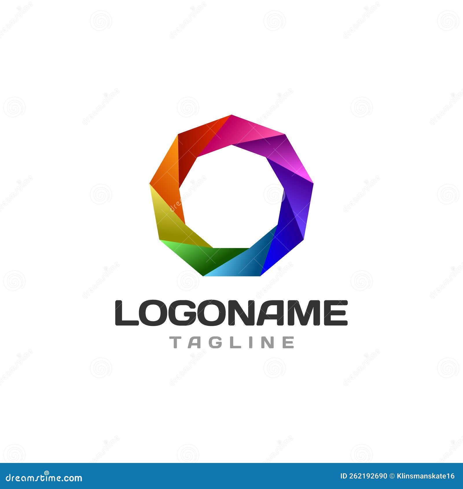 Colorful Abstract Logo Concept Design Template Stock Vector ...