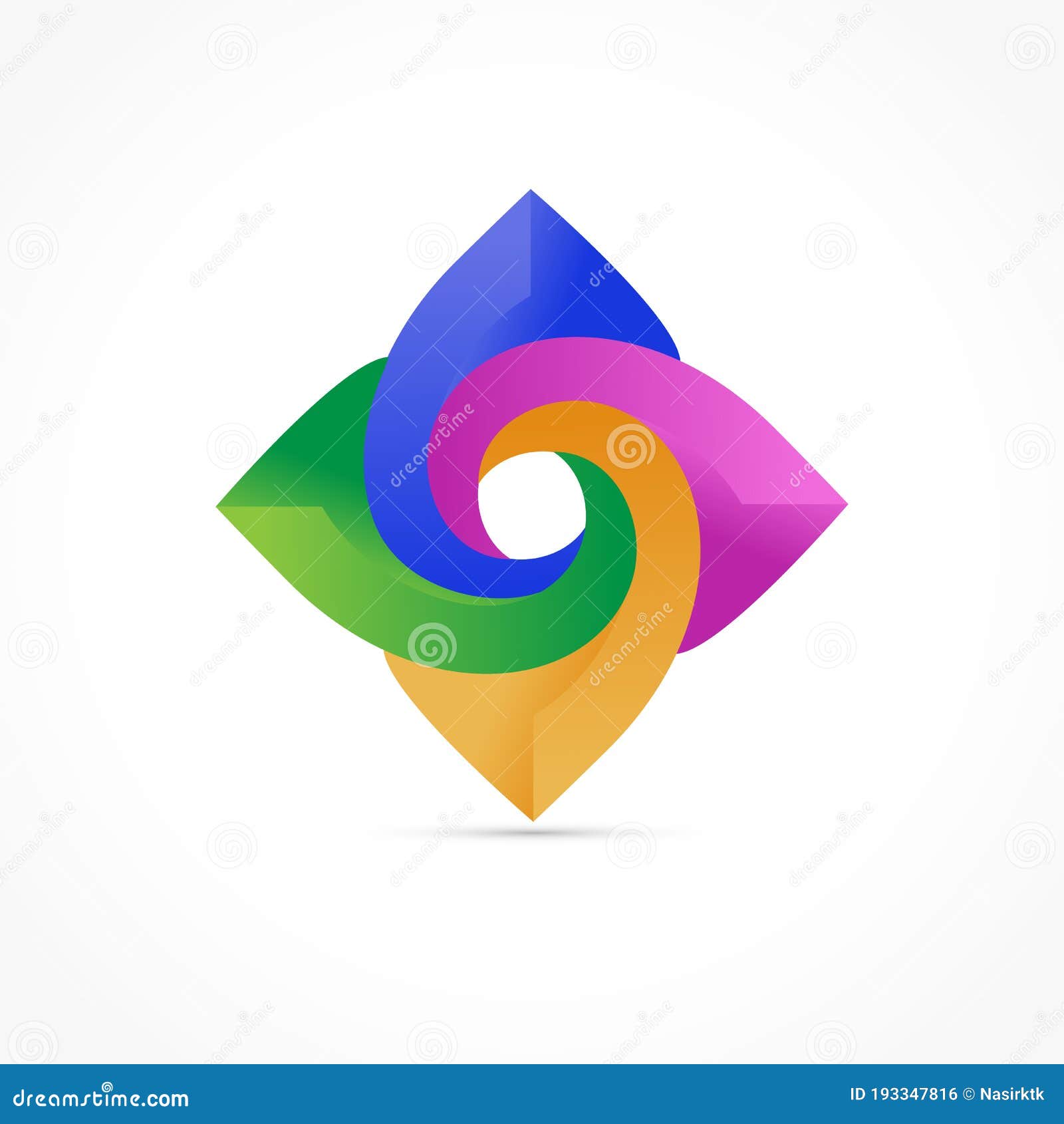Colorful Abstract Logo Design Stock Vector - Illustration of abstract ...