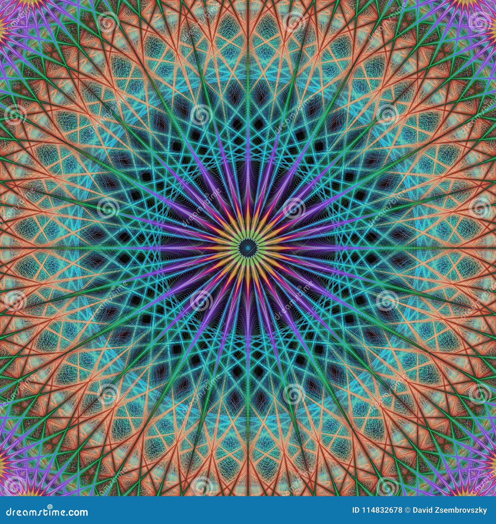 Colorful Mandala Structure Background Vector Stock Vector ...