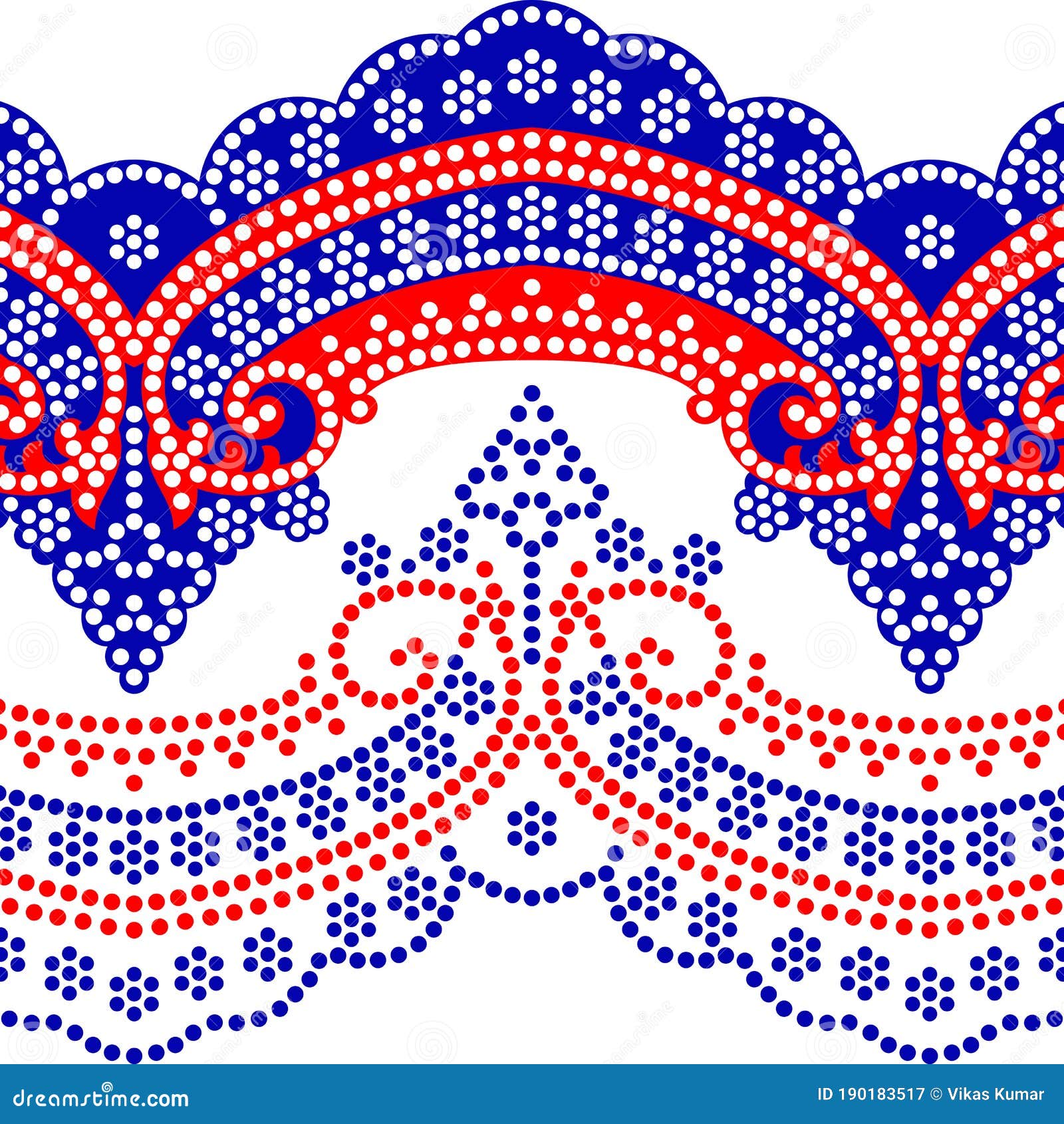 Colorful Abstract Mosaic Dot Border Design Stock Illustration ...