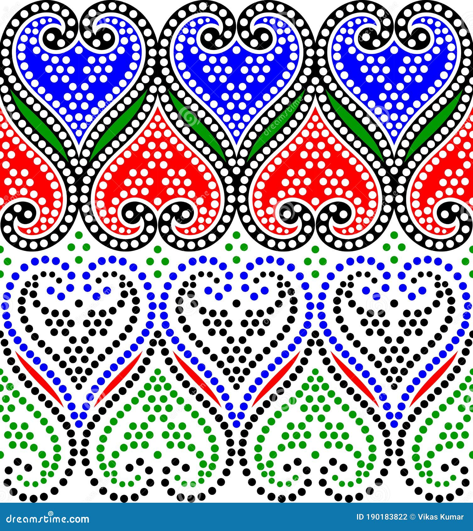 Colorful Abstract Mosaic Dot Border Design Stock Vector - Illustration ...