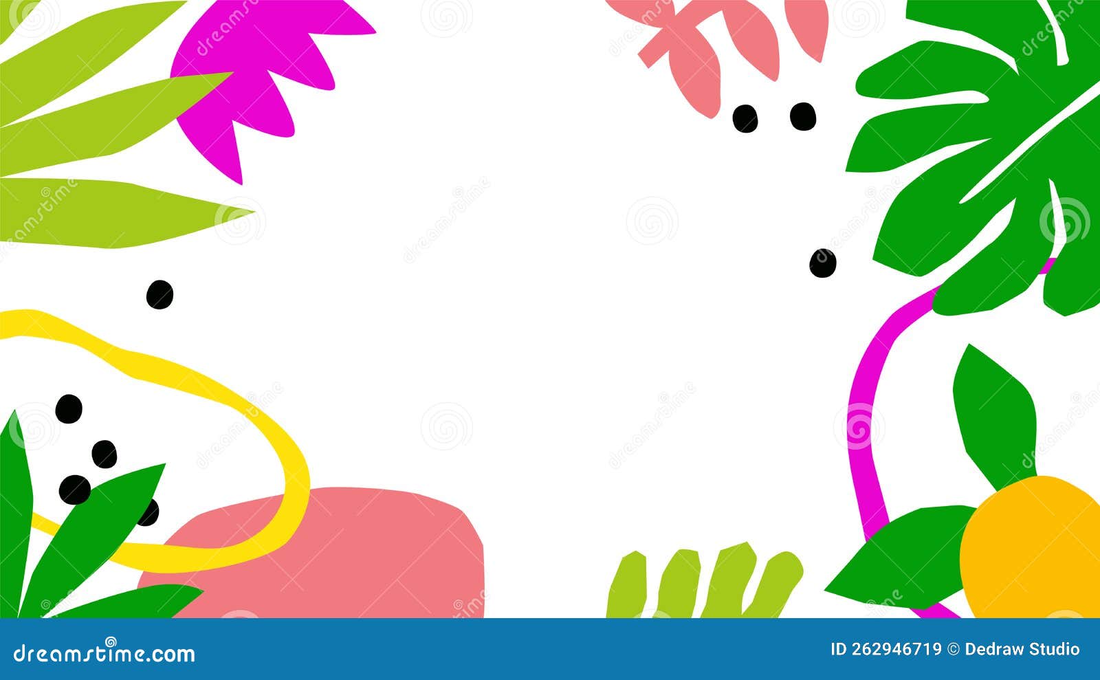 Colorful Abstract Nature Shape Background Template Stock Vector ...