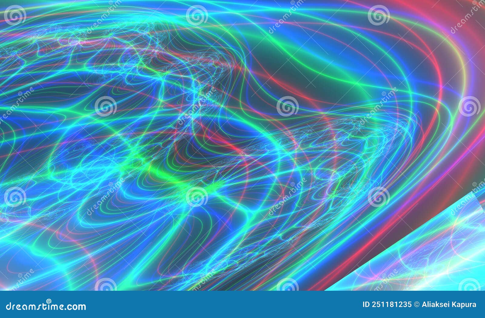 Colorful Abstract Neon Background with Lines Stock Illustration ...