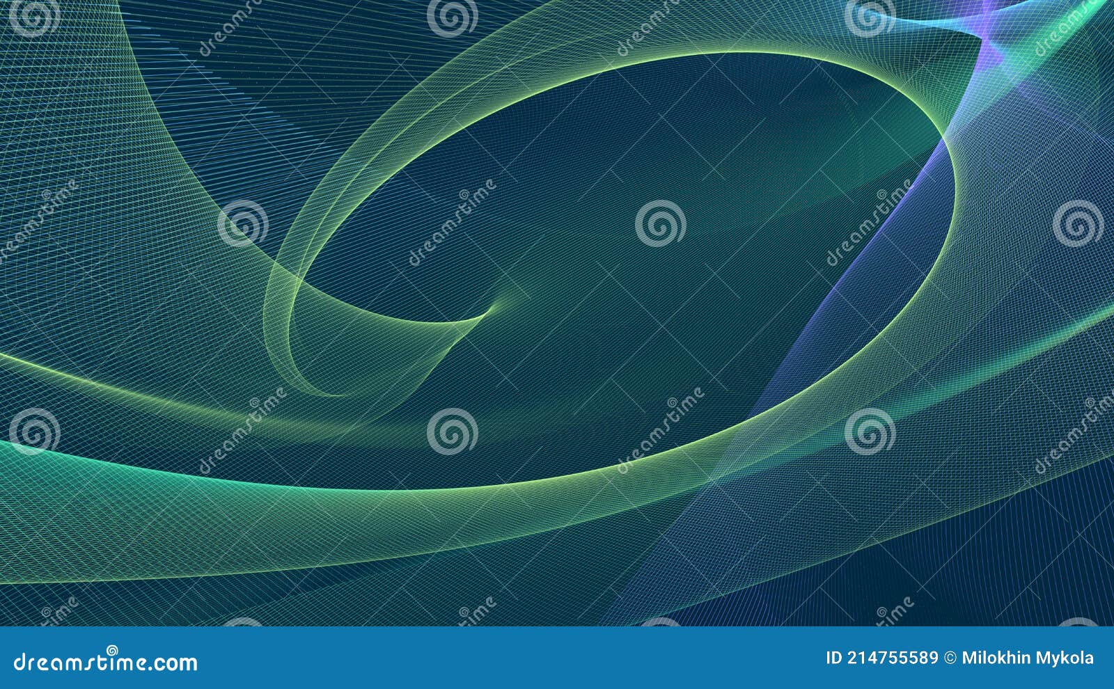 Colorful Abstract Network Wave Background. Stock Illustration ...