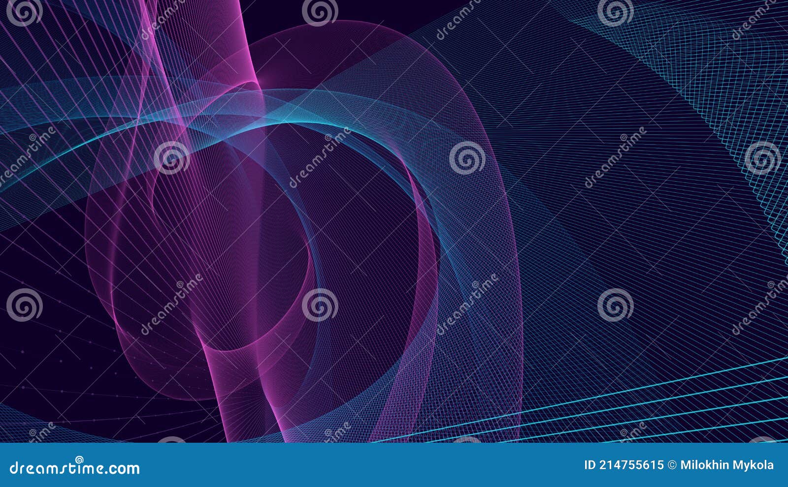 Colorful Abstract Network Wave Background. Stock Illustration ...