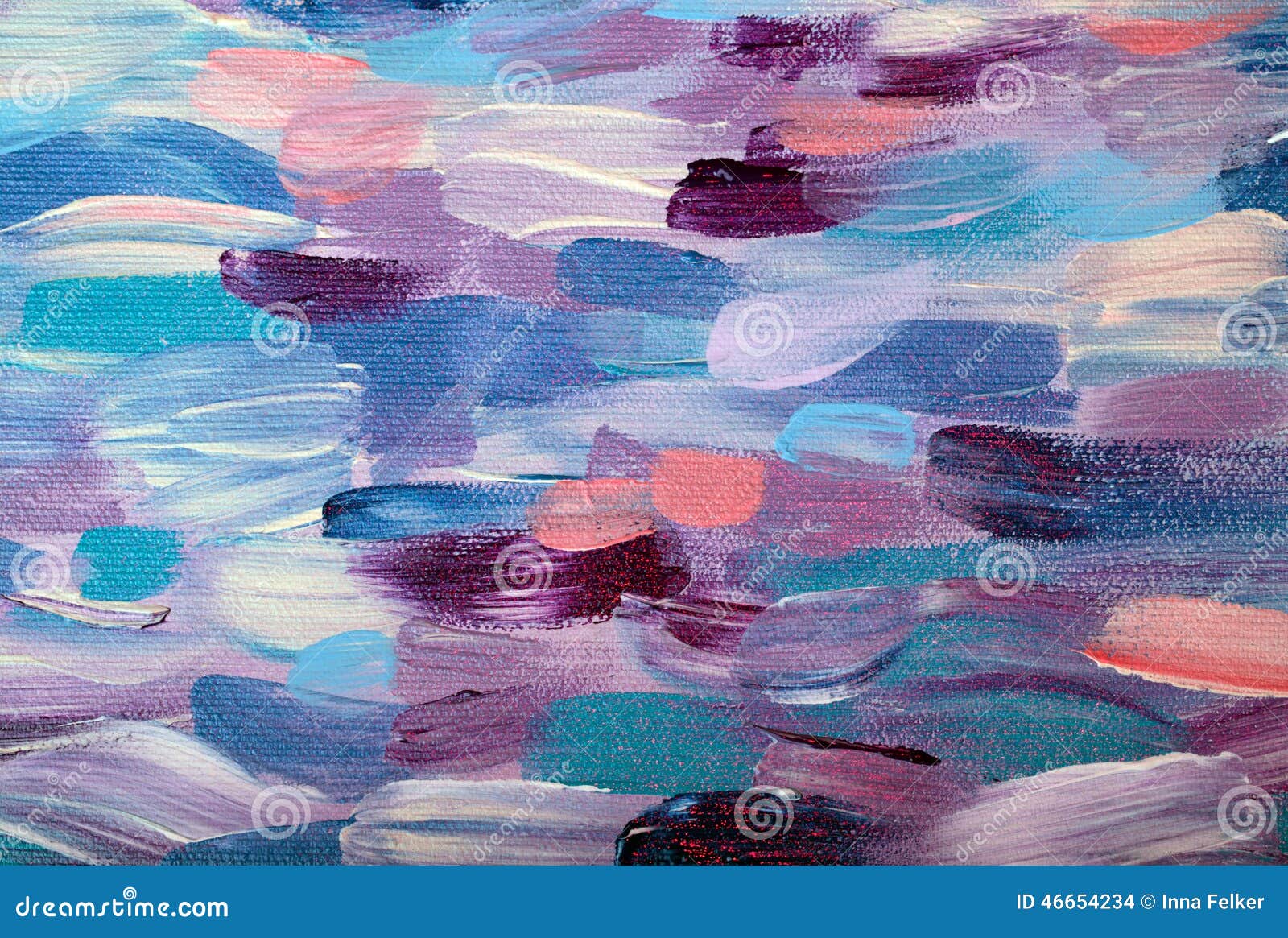 Colorful Abstract Oil Painting Pattern Stock Illustration ...