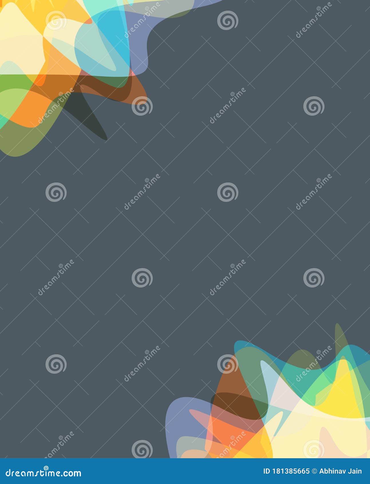Colorful Abstract Page Design Vector. Corner Abstract Design Vector ...