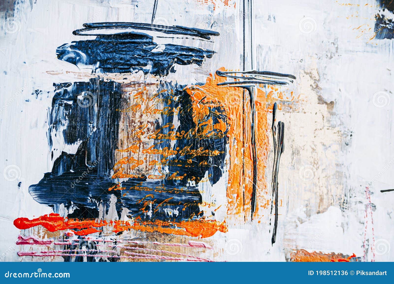 Colorful Abstract Paint Marks Stock Illustration - Illustration of blue ...