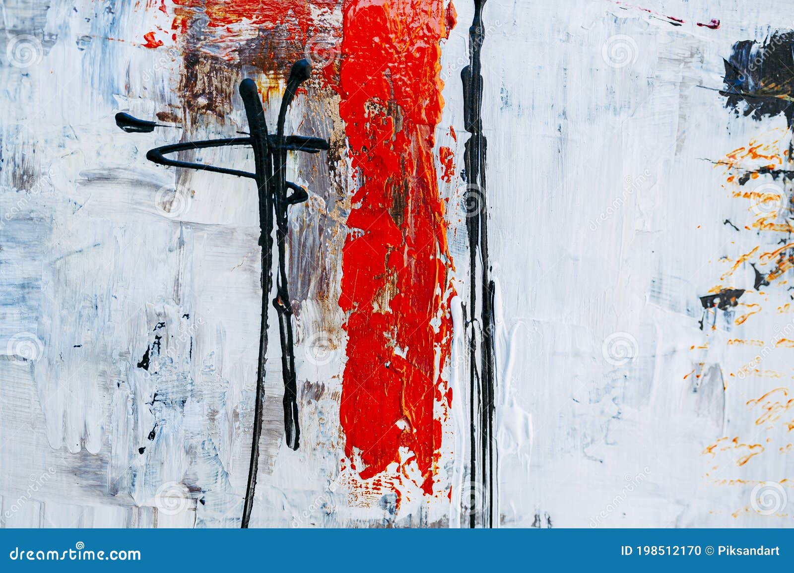 Colorful Abstract Paint Marks Stock Illustration - Illustration of ...