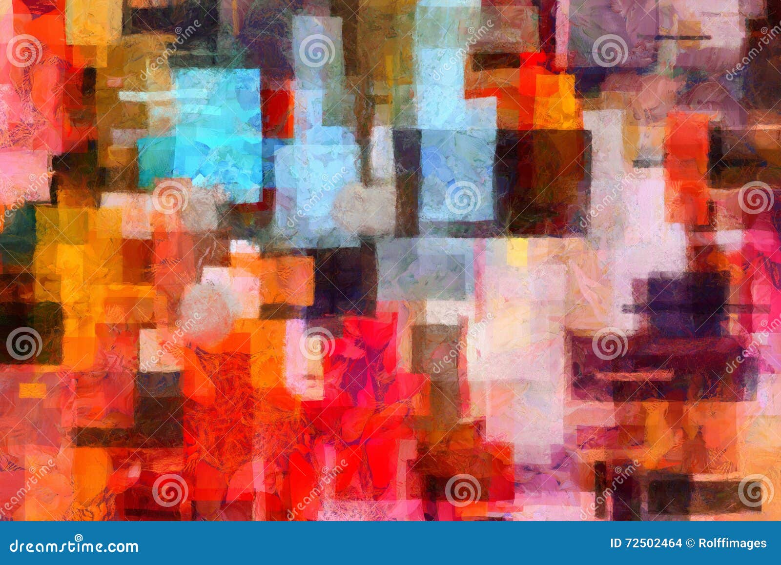 Colorful abstract painting stock illustration. Illustration of color ...