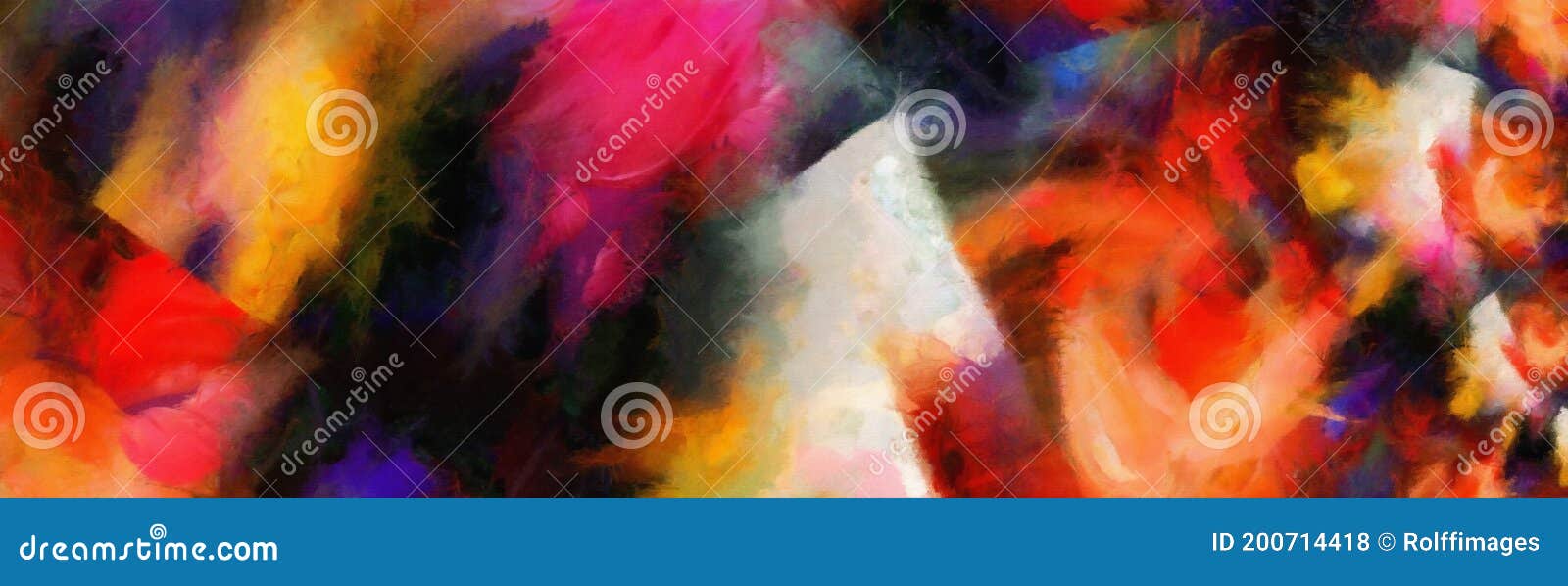 Colorful Abstract Painting. Vivid Colors Stock Illustration ...
