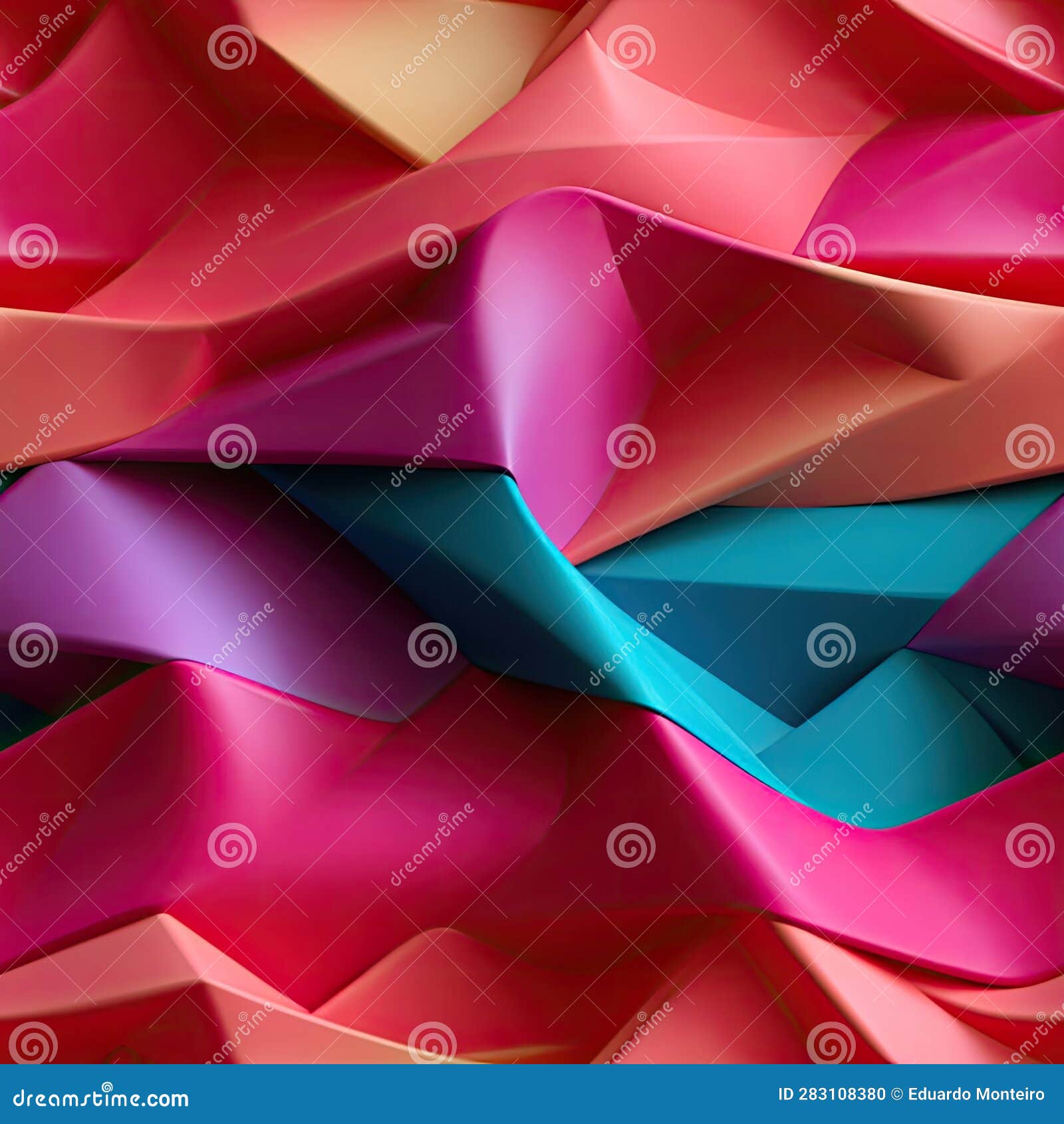 Colorful Abstract Paper Background with Interlocking Shapes (tiled ...