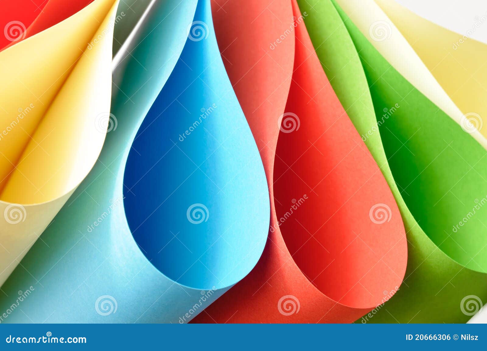 Colorful Abstract Paper Shapes Stock Photo - Image of symmetry, pattern ...