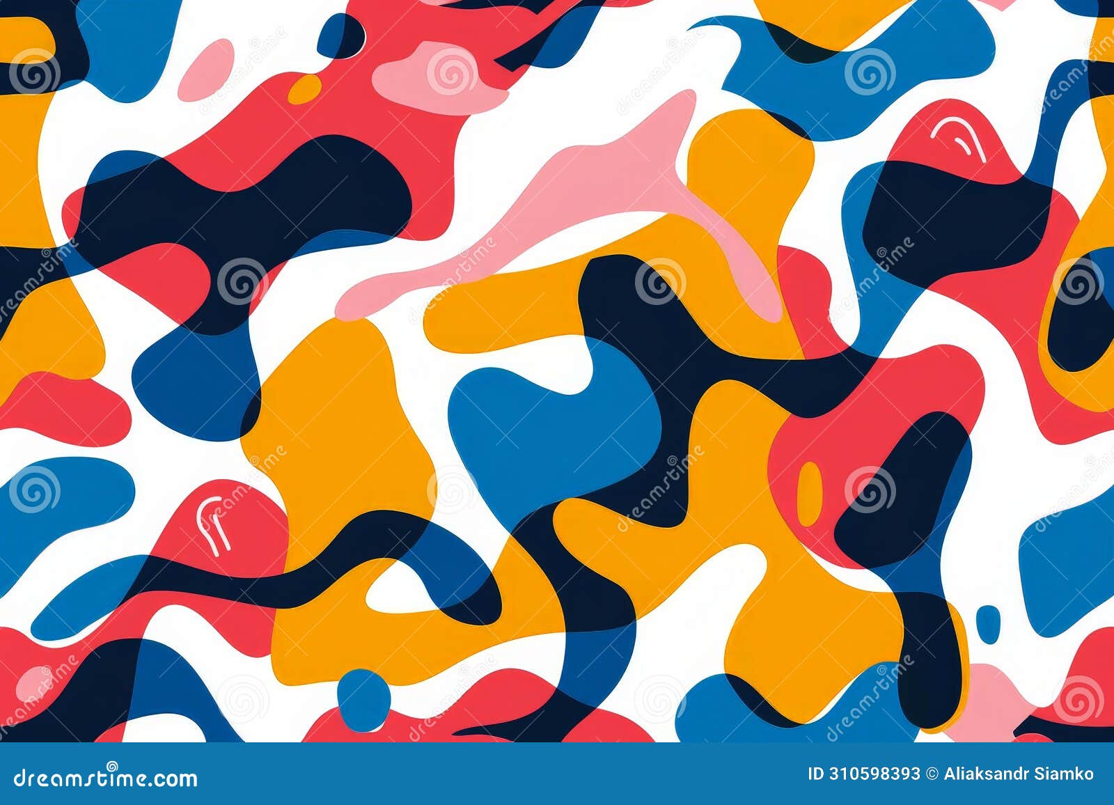 Colorful Abstract Pattern on a Background, in the Style of Bold ...