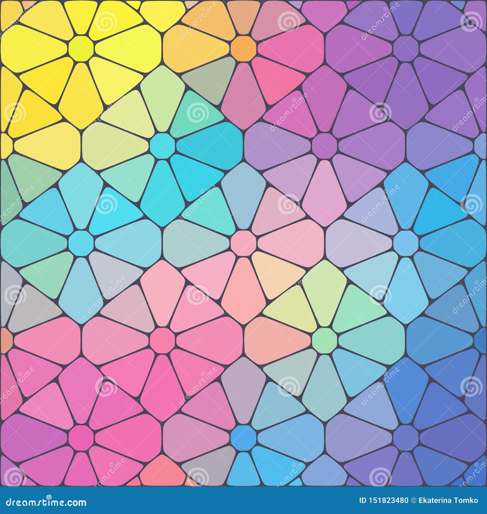 Colorful Abstract Pebbles. Vector Geometric Background. Eps 10 Stock ...