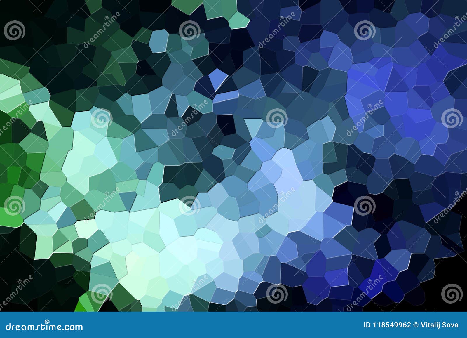 Colorful Abstract Polygons And Triangles Stock Illustration