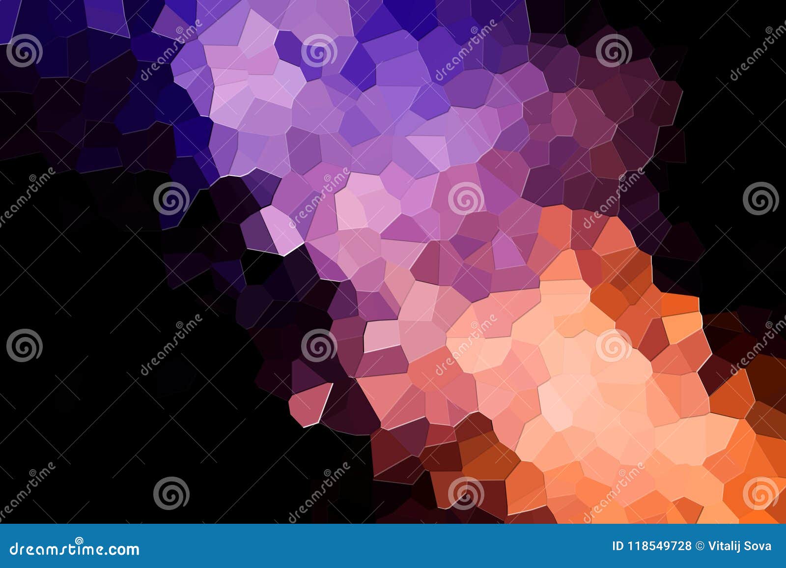Colorful Abstract Polygons and Triangles Stock Illustration ...
