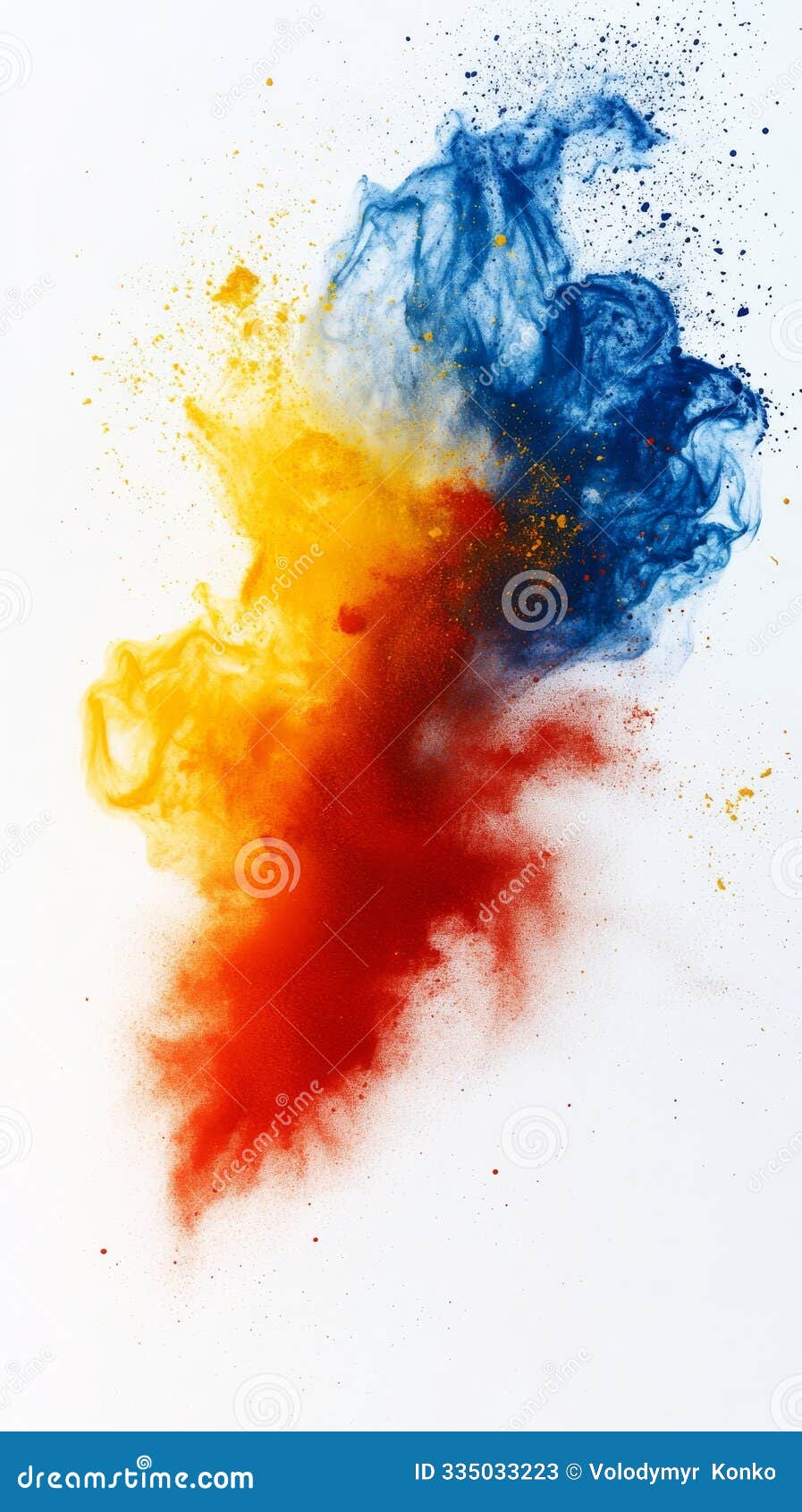 Colorful Abstract Powder Explosion, Creative Art Concept Stock Image ...