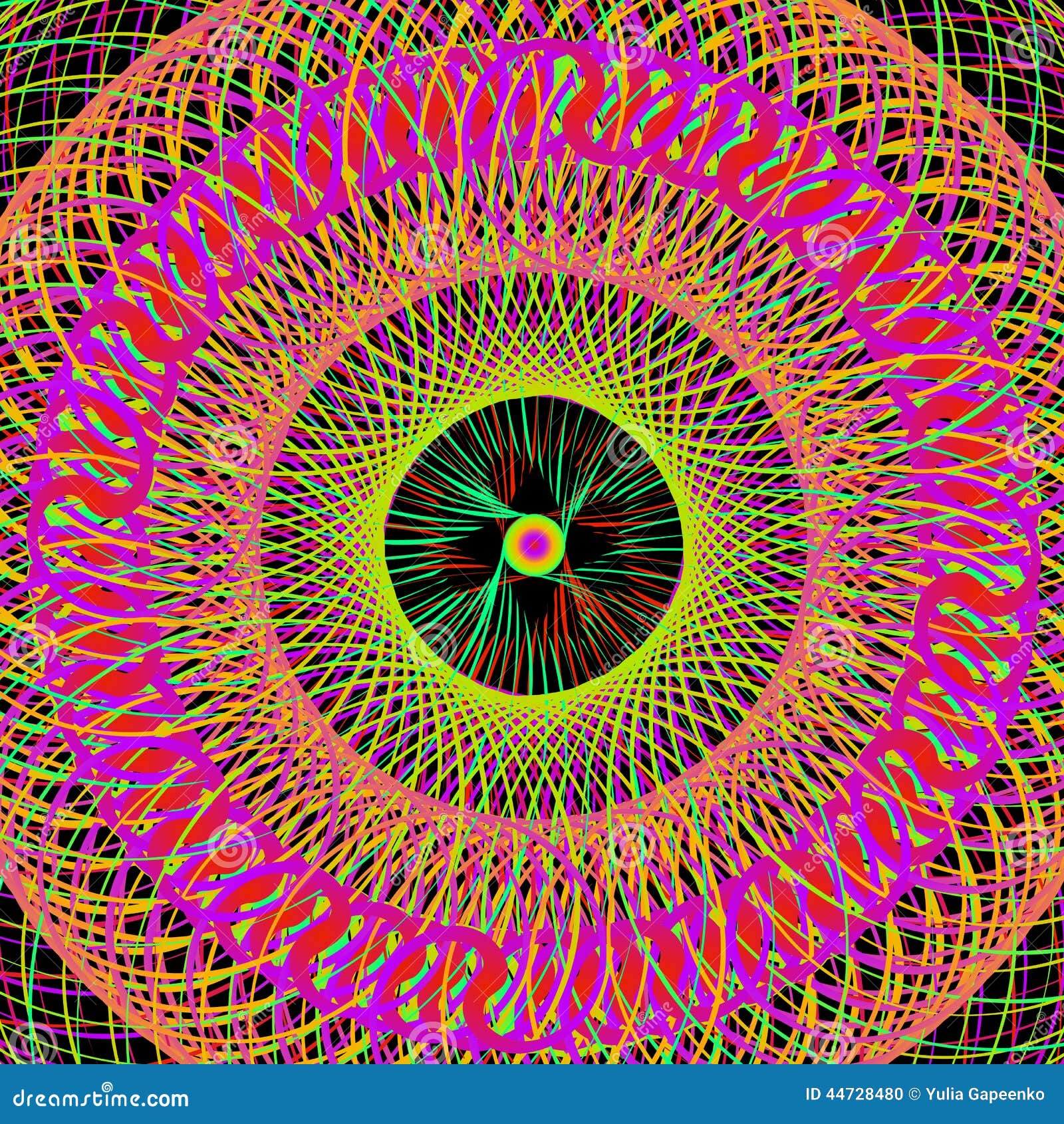 Colorful Abstract Psychedelic Art Background. Stock Vector ...