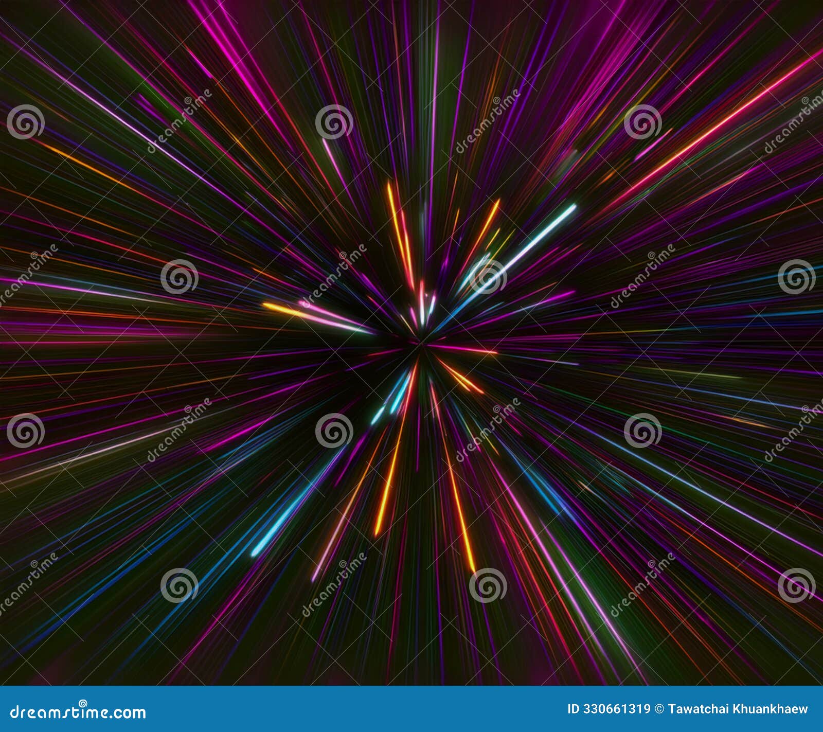 Colorful Abstract Radiant Flash. Explosion Hyper Acceleration Race for ...