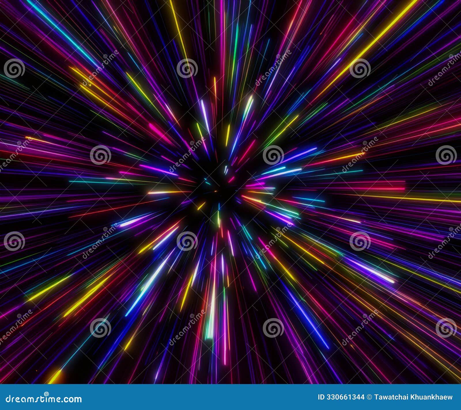 Colorful Abstract Radiant Flash. Explosion Hyper Acceleration Race for ...
