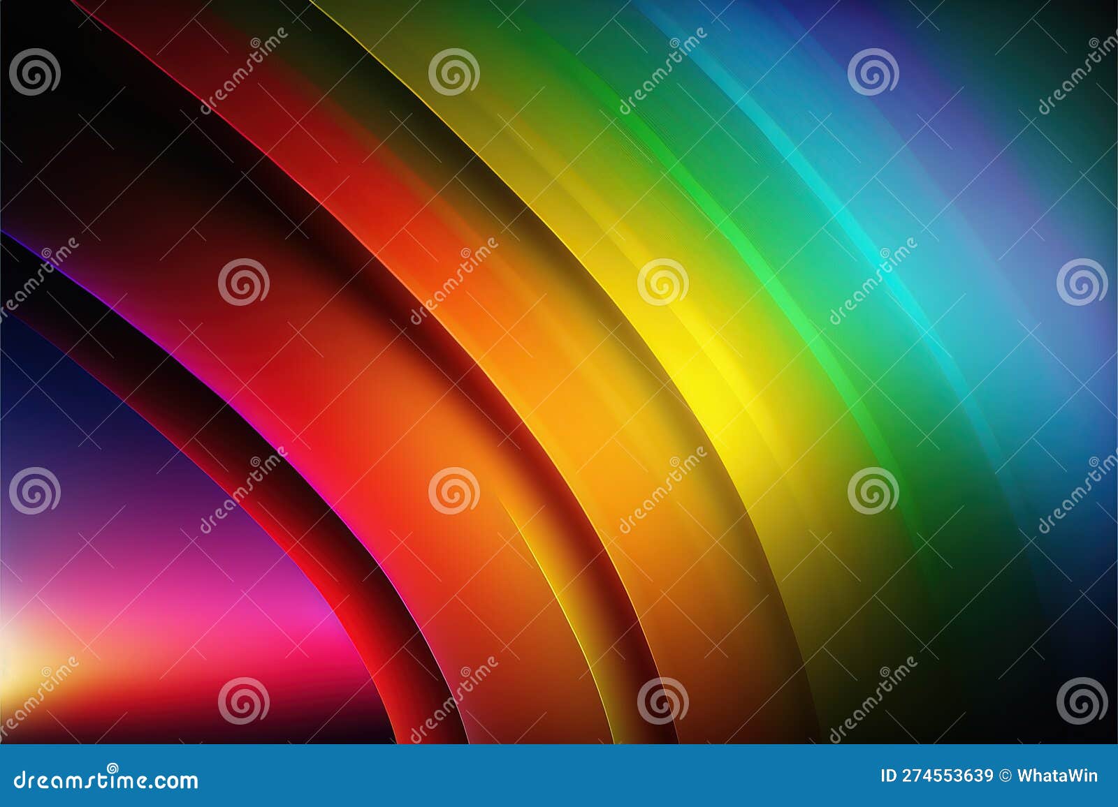 Colorful Abstract Rainbow Background. Ai Generative Illustration Stock Illustration ...