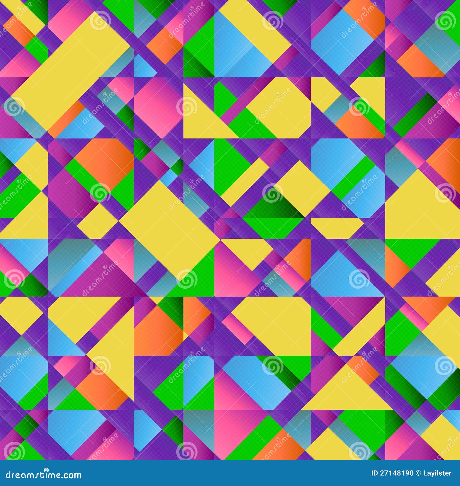 Colorful Abstract Retro Triangular Pattern Poster Stock Vector ...