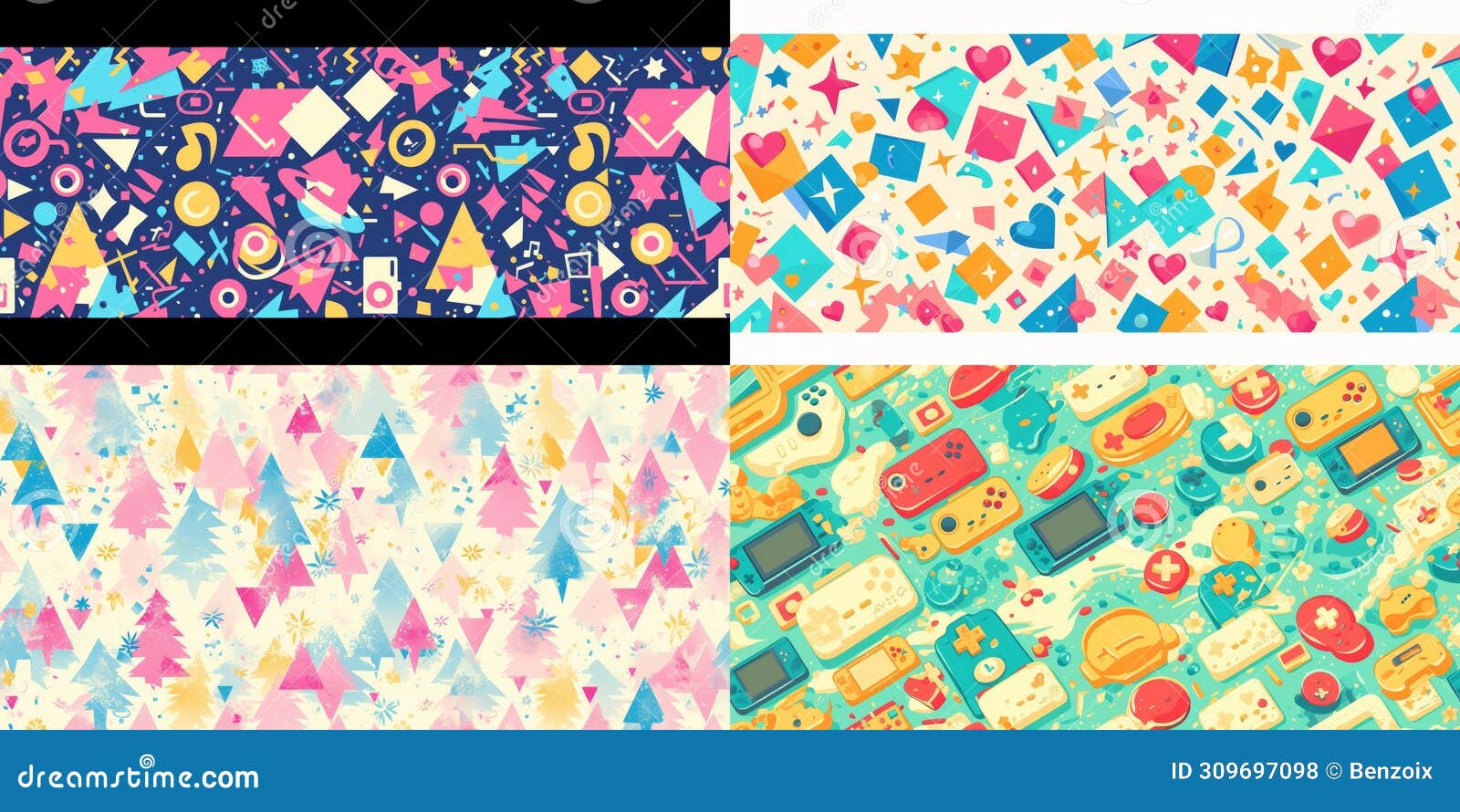 Colorful Abstract 80s Style Seamless Pattern. Wall Art Paint. Stock ... Colorful Abstract 80s Style Seamless Pattern. Wall Art Paint. Stock ...