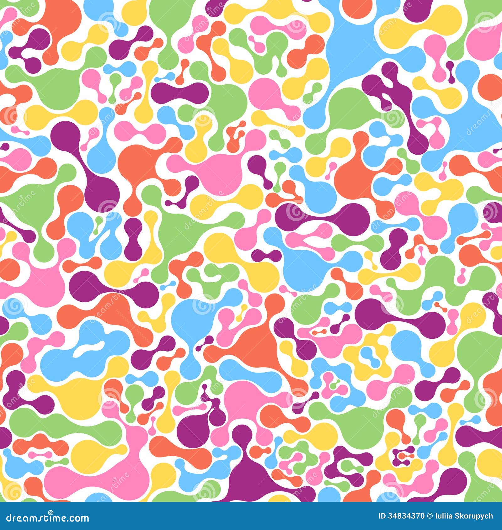 Colorful Abstract Seamless Pattern Stock Vector Illustration Of