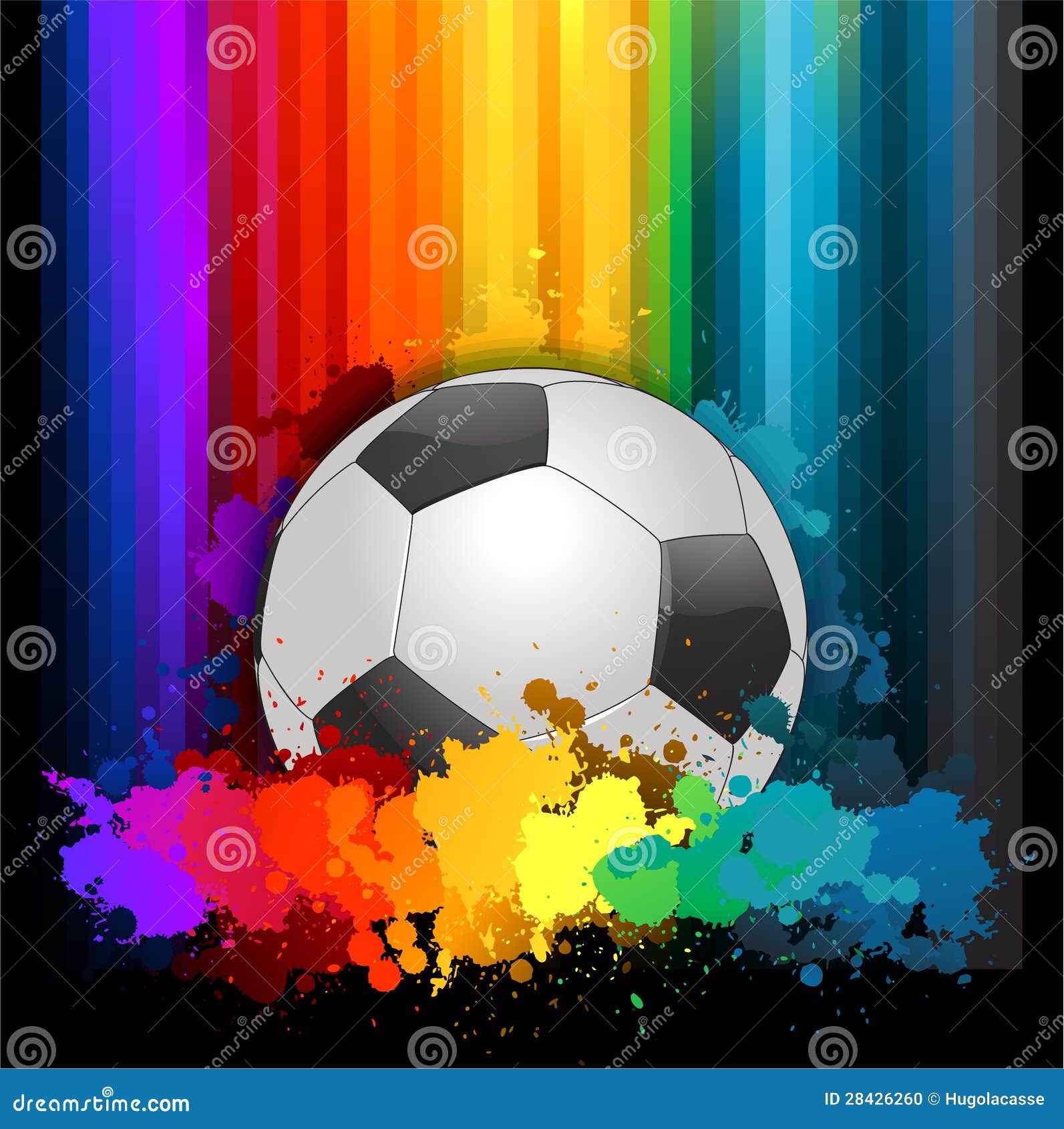 Colorful Abstract Soccer Background Stock Vector - Illustration of ...
