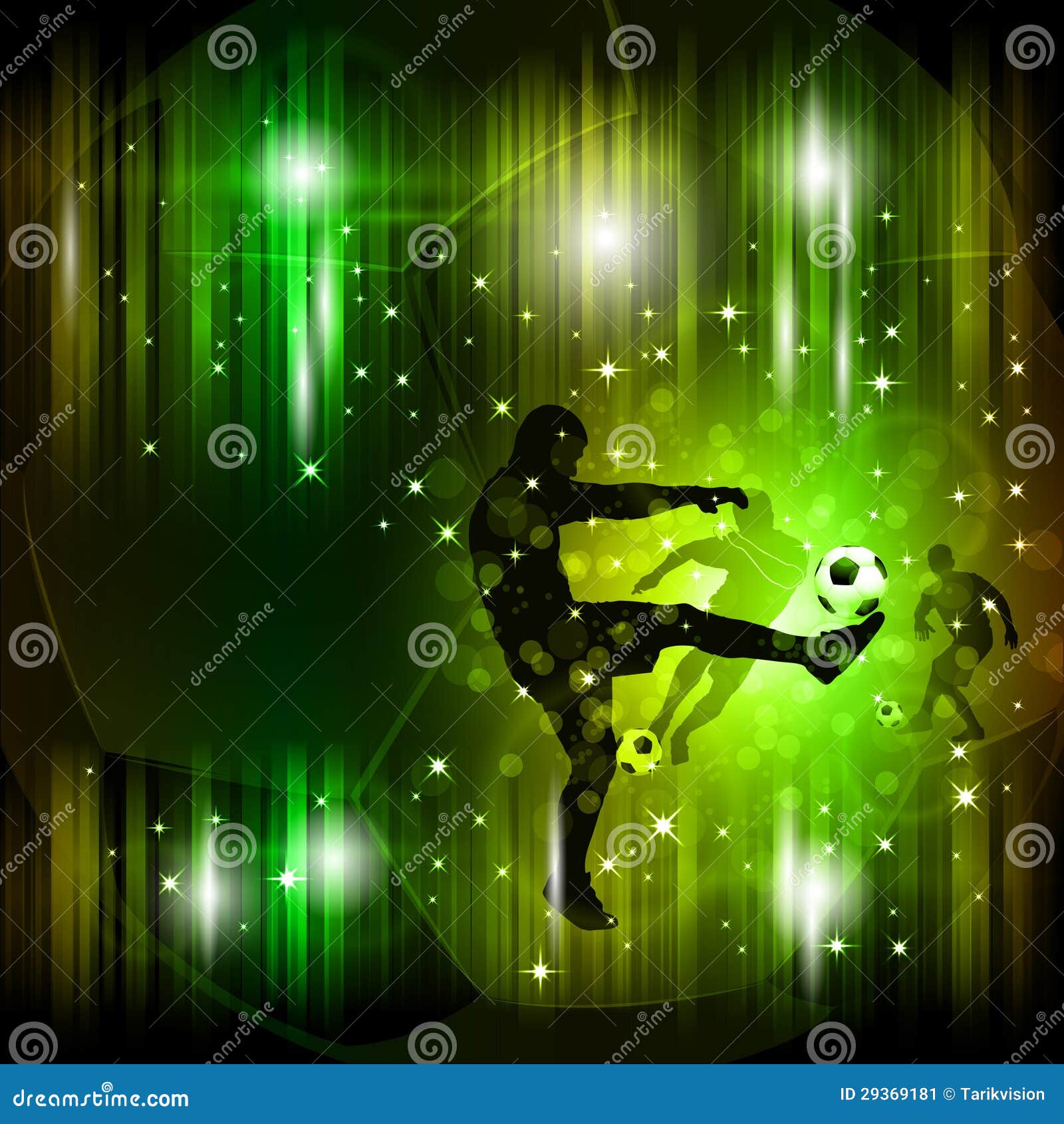 Colorful Abstract Soccer Poster Stock Vector - Illustration of match ...