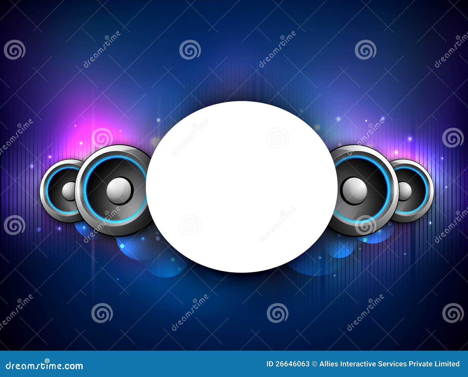 Colorful Abstract Speakers Background. Stock Illustration ...
