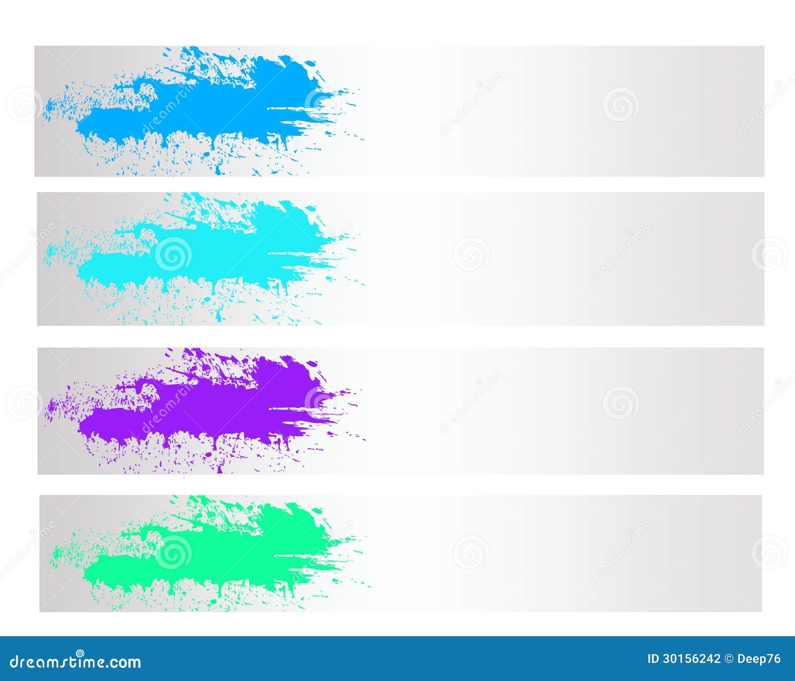 Colorful Abstract Splash Banner Stock Illustration - Illustration of ...