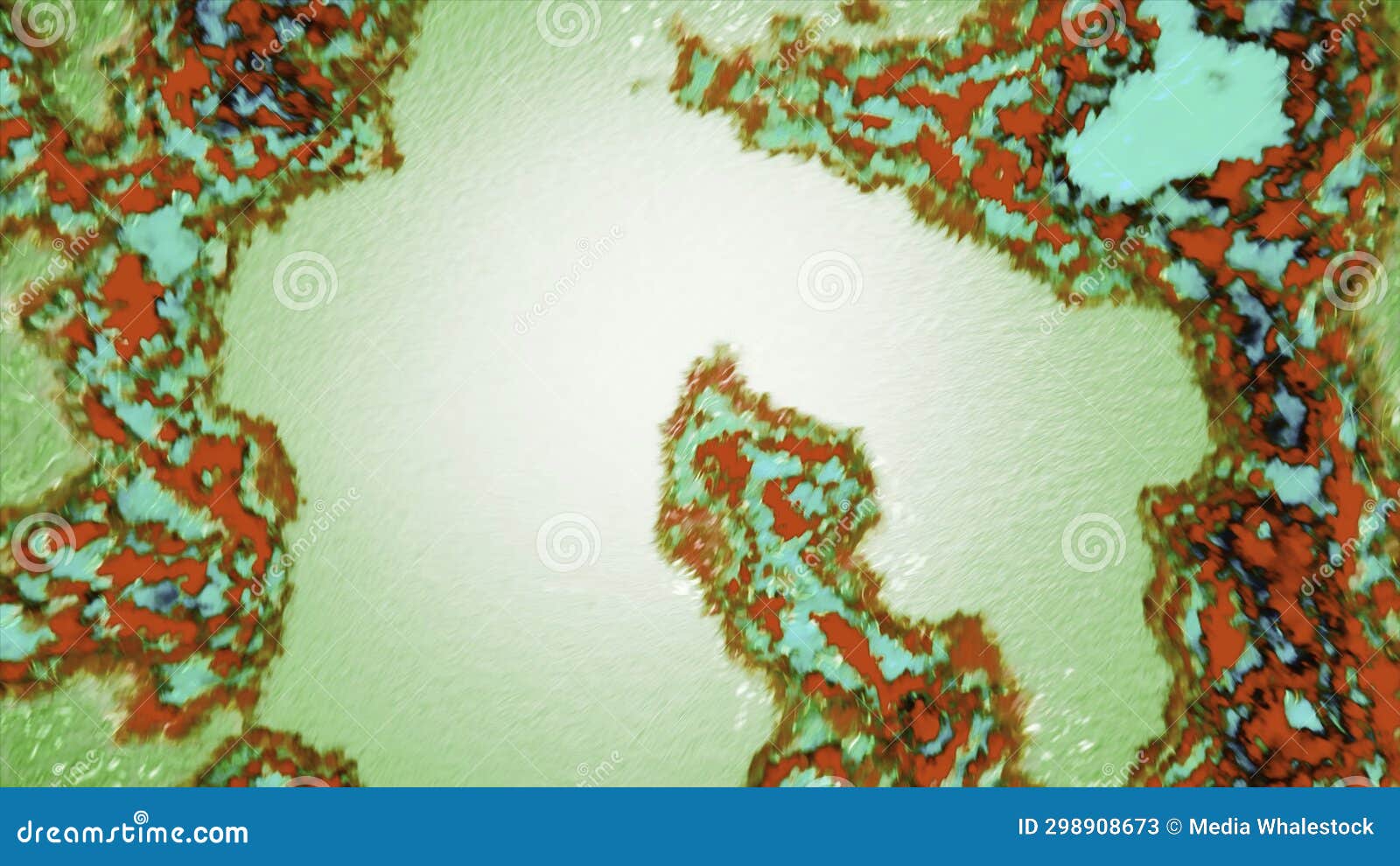 Colorful Abstract Spots of Moving Viruses. Motion. Colorful Bright ...