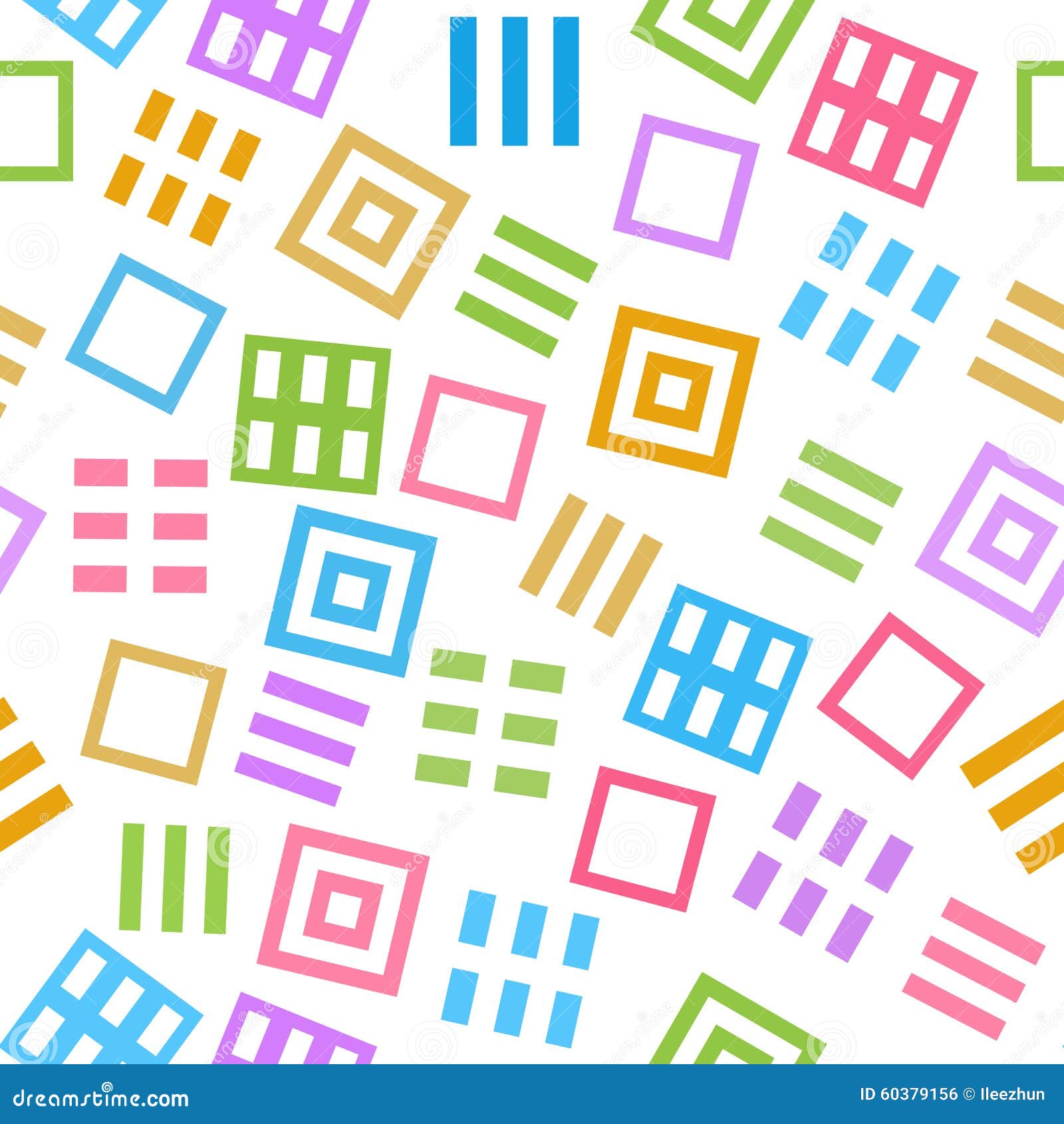Colorful Abstract Squares Background Stock Illustration - Illustration ...