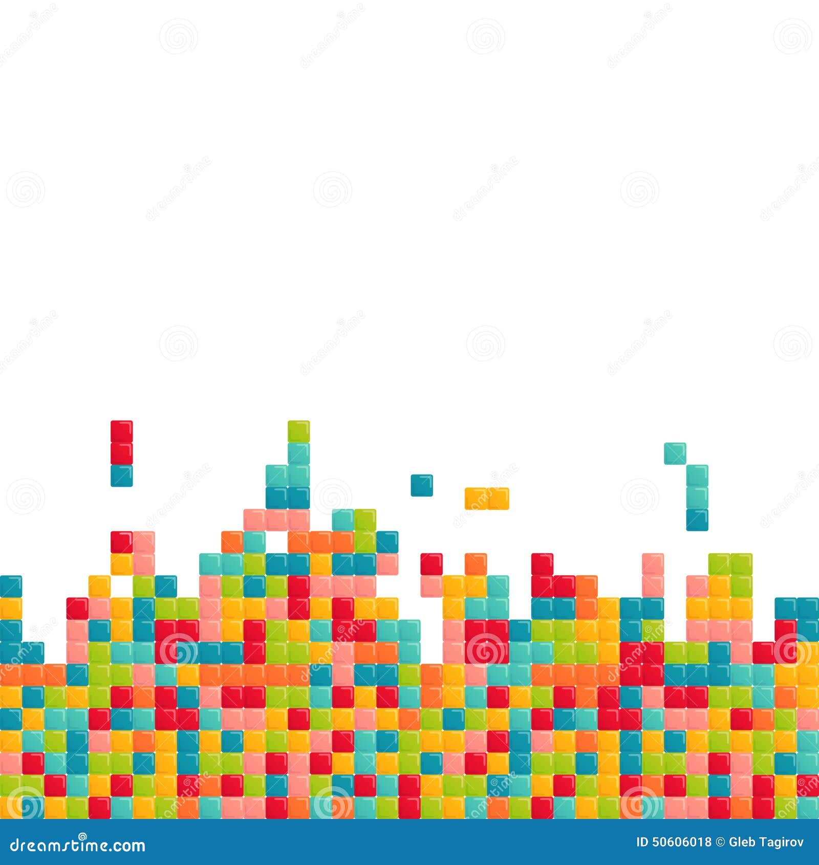 Colorful Abstract Squares Background Stock Vector - Illustration of ...