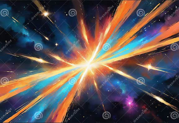 Colorful Abstract Star Burst Light Explosion Background Stock ...