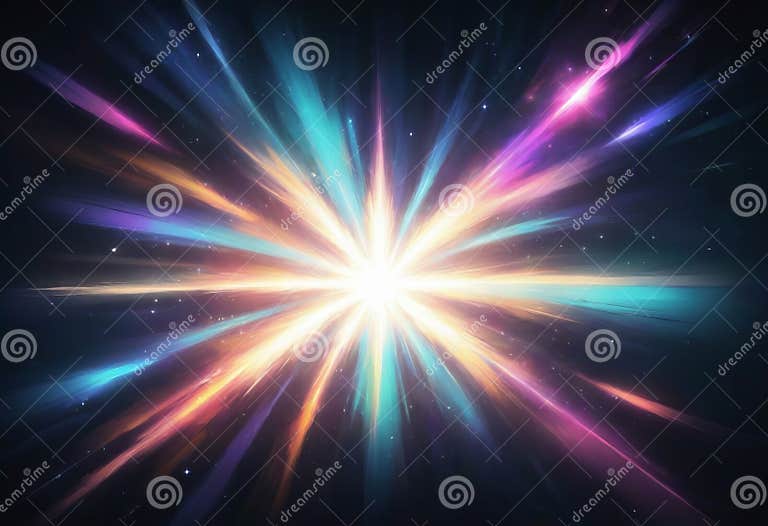 Colorful Abstract Star Burst Light Explosion Background Stock ...