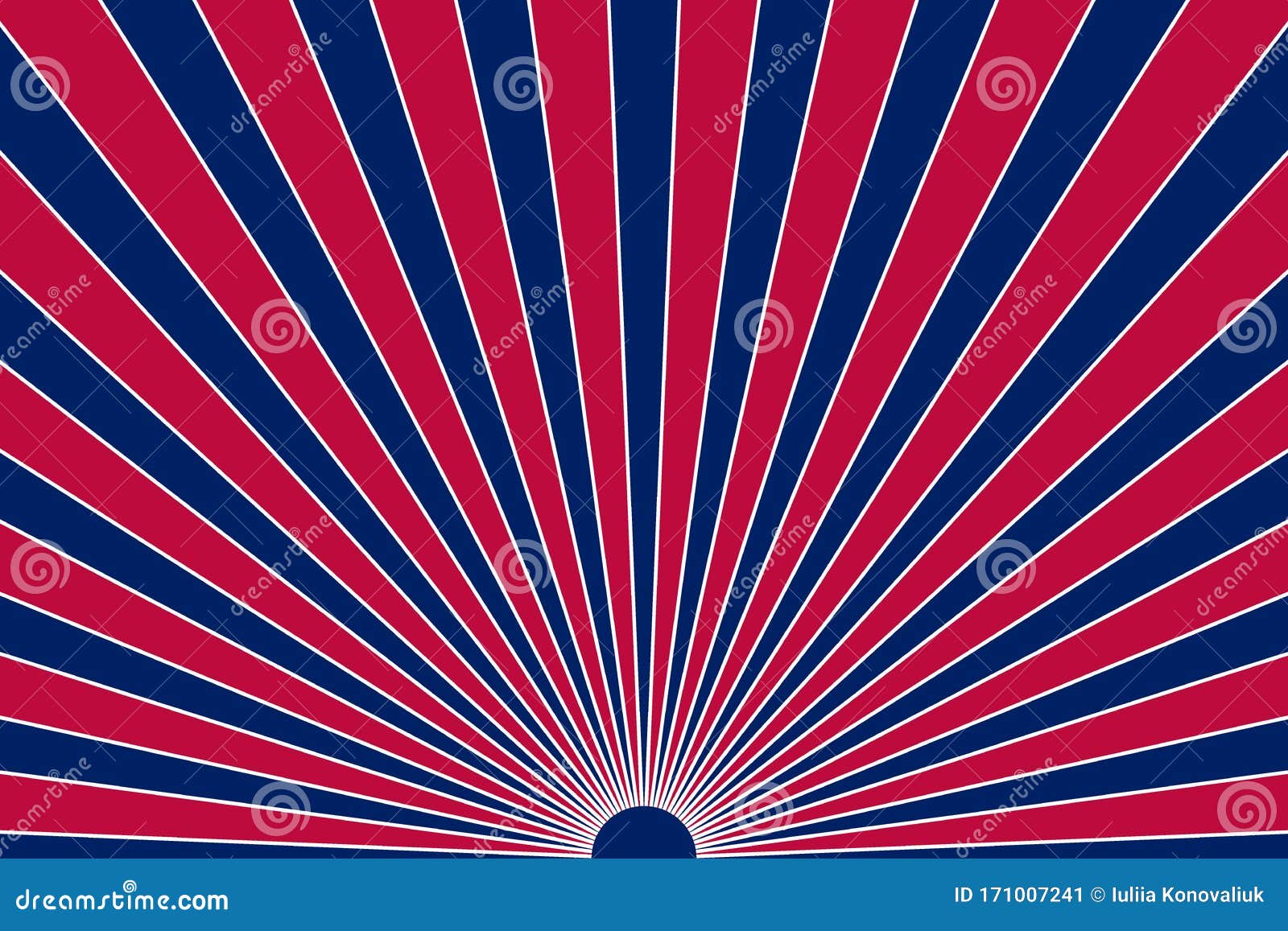 Colorful Abstract Sun Rays Vector Background. Colors of USA Flag Stock ...