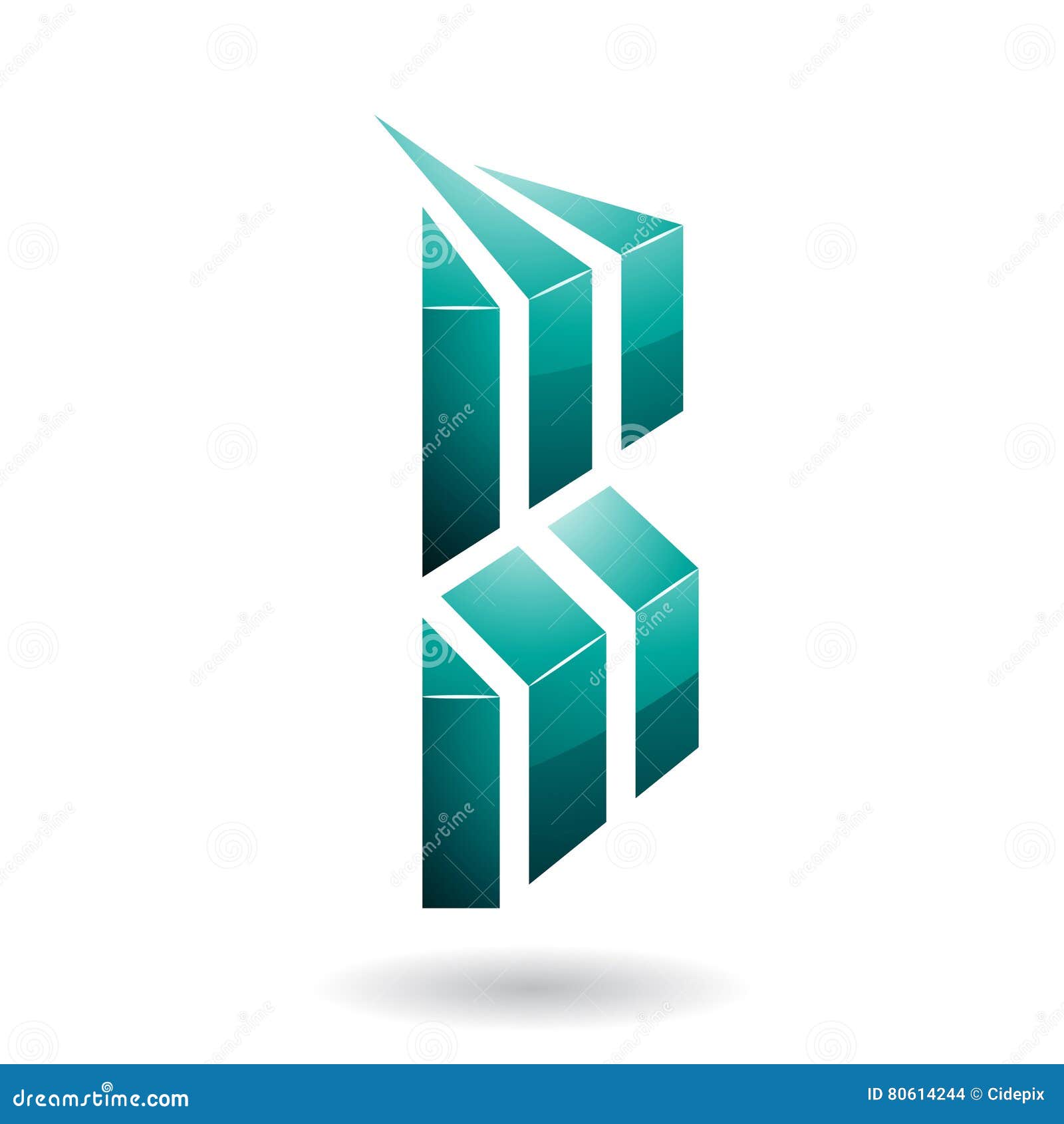 Colorful Abstract Symbol of Letter B Stock Vector - Illustration of ...