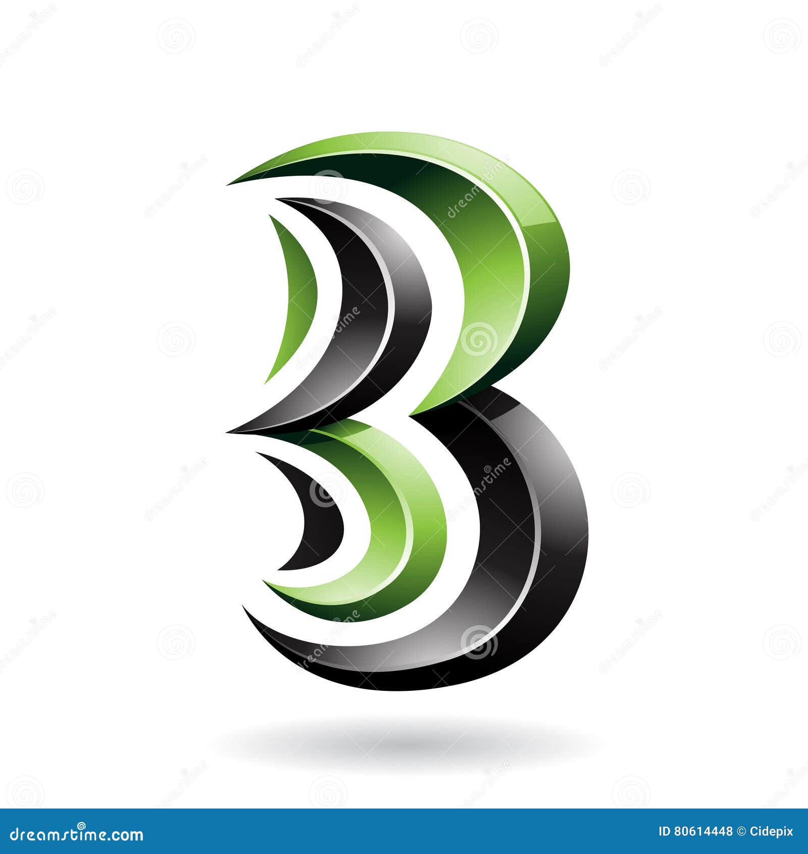 Colorful Abstract Symbol of Letter B Stock Vector - Illustration of ...