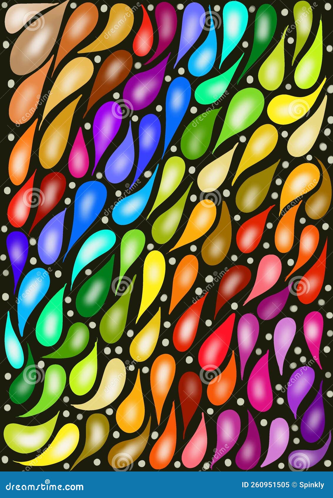 Colorful Abstract Teardrop Pattern Background Wallpaper for Designs ...