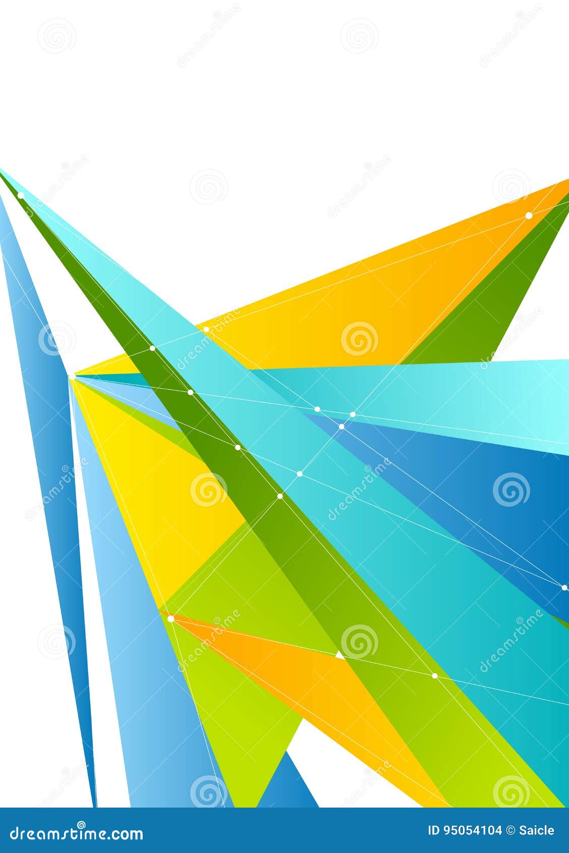 Colorful Abstract Tech Polygonal Corporate Background Stock Vector ...