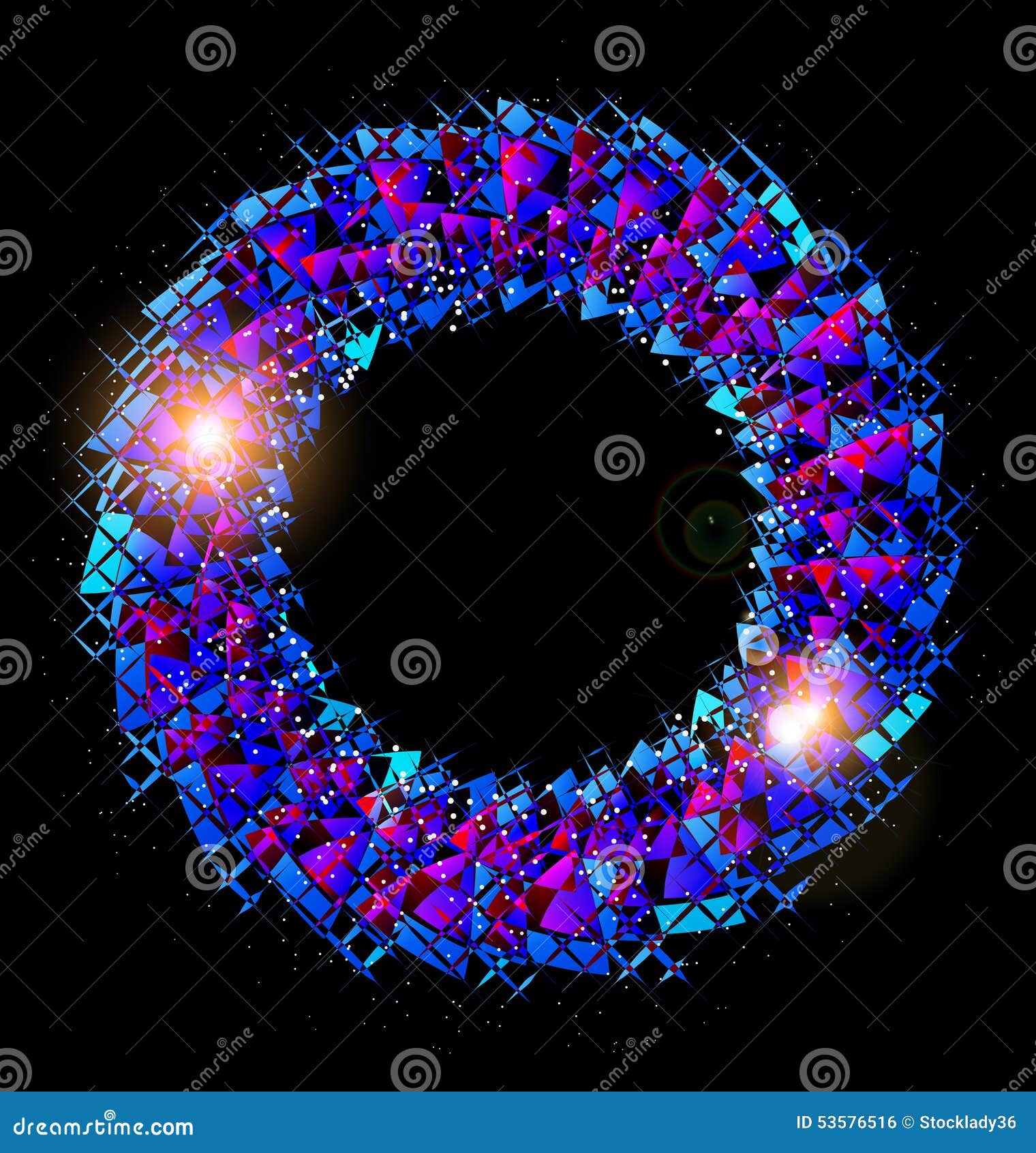 Colorful Abstract Technology Background Stock Illustration ...