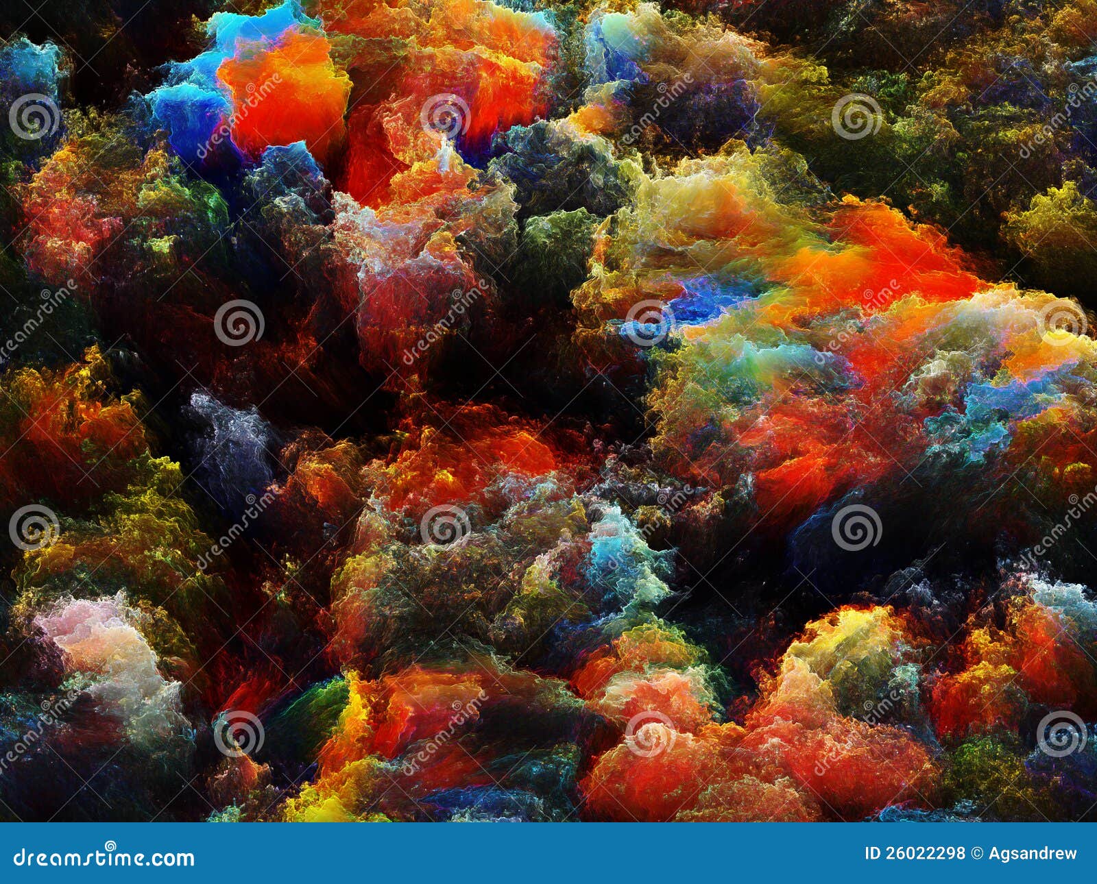 Colorful Abstract Three-dimensional Stock Photo - Image of background ...