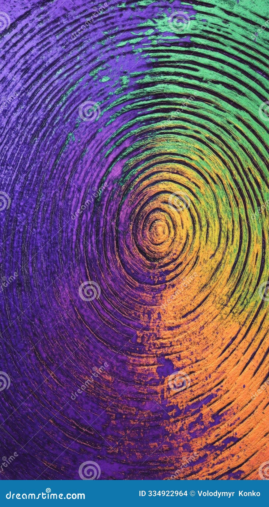 Colorful Abstract Tree Rings in Concentric Pattern Stock Photo - Image ...