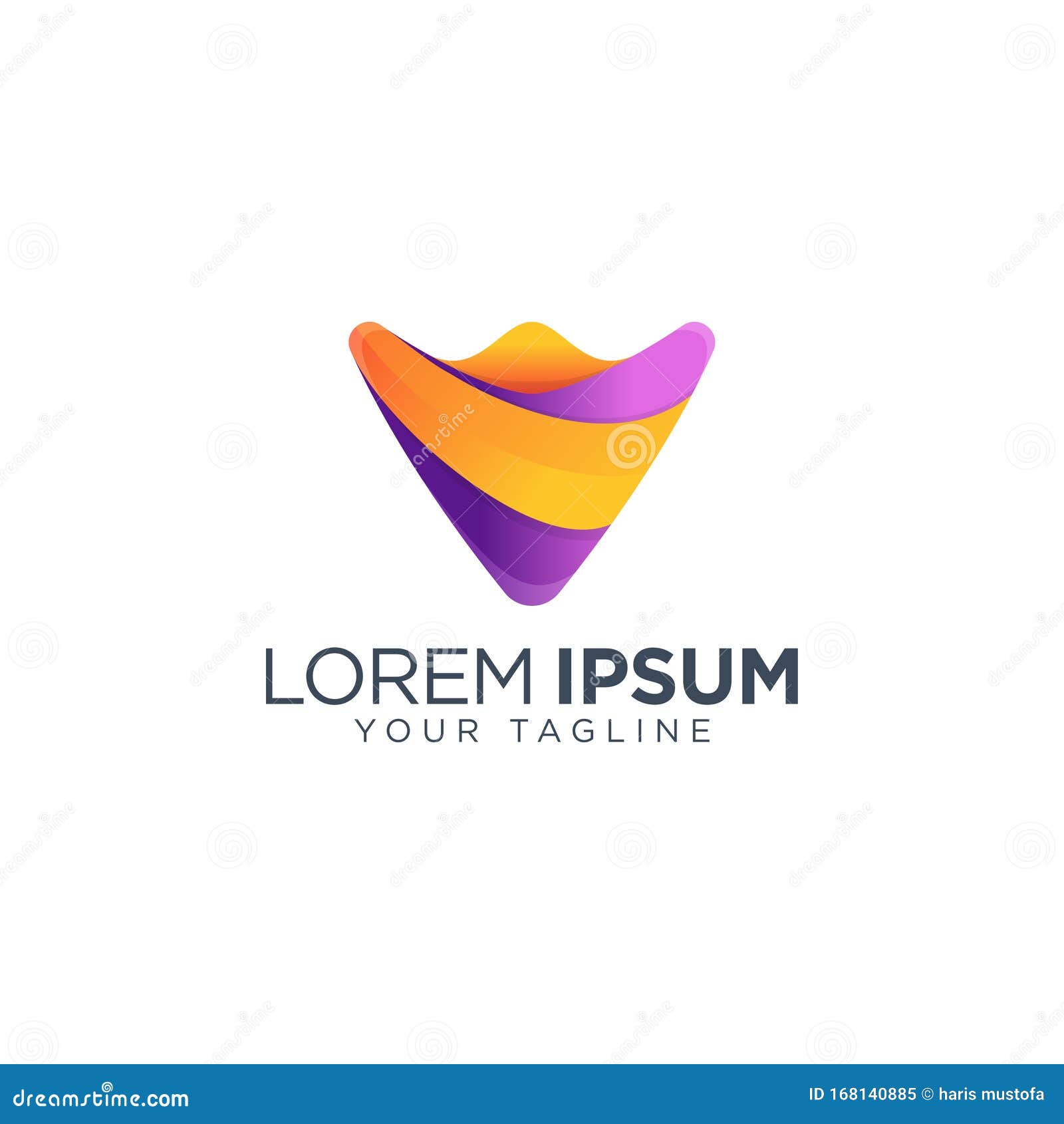 Colorful Abstract Triangle Logo Design Template Stock Vector ...