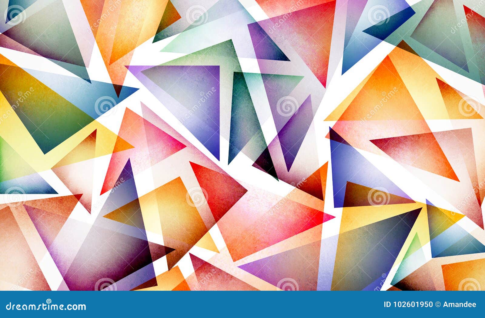 Colorful Abstract Triangle Pattern On White Background Colorful Bright And Fun Design With